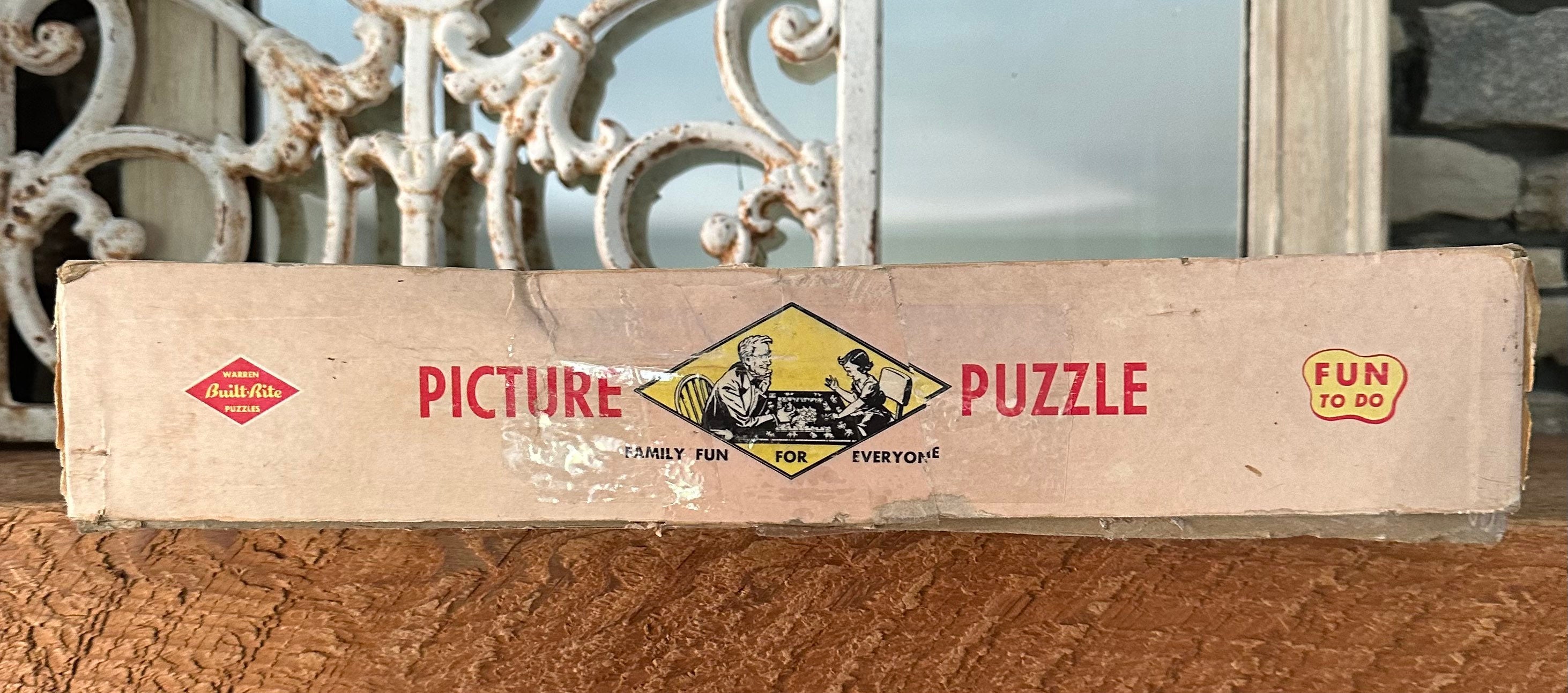 Vintage 1950's Warren Built Rite Puzzle 1000 Piece Picture Puzzle Taos ...