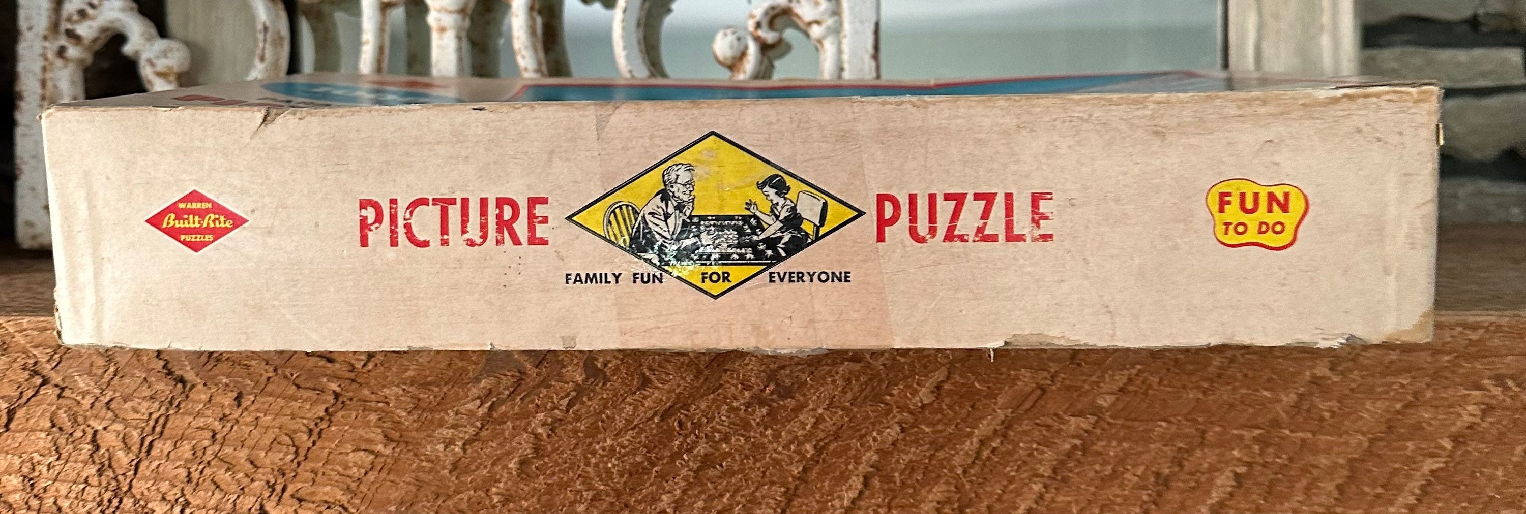 Vintage 1950's Warren Built Rite Puzzle 1000 Piece Picture Puzzle Taos ...