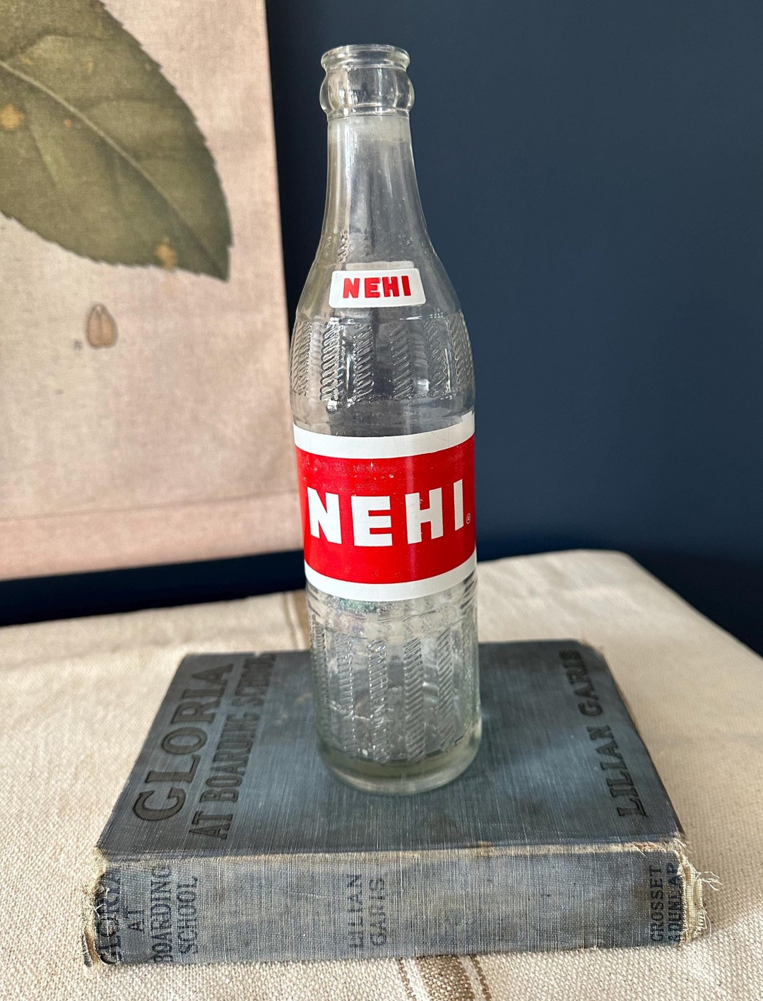 Vintage NEHI Soda Bottle, NEHI Pop Bottle, Vintage Bottle, Glass Bottle ...
