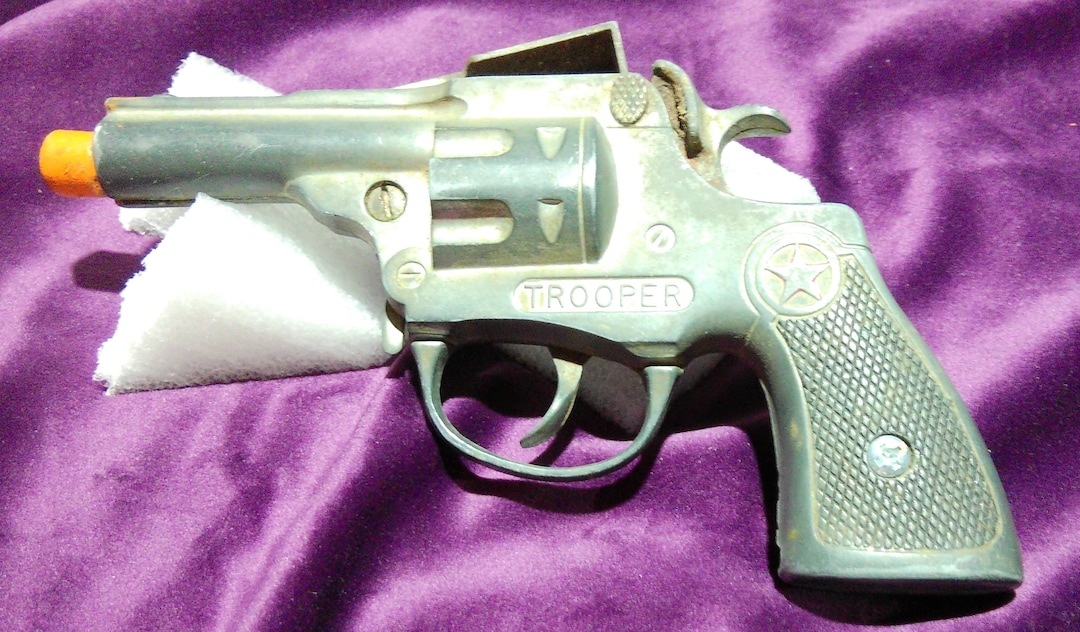 50's Hubley "trooper" Toy Gun~~this Replica Gun Contains the Colored ...