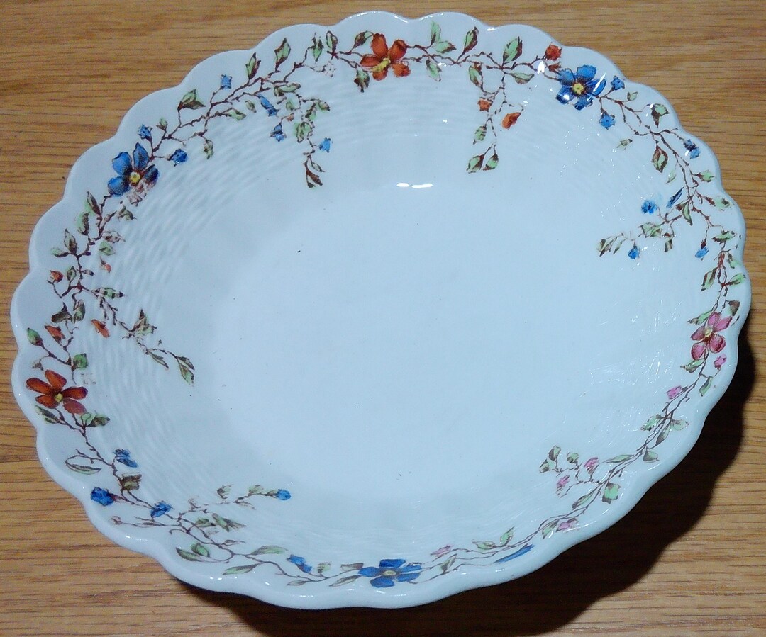 Copeland Spode England Wicker Dale Pattern Fruit/dessert/sauce Bowl ~ 1 ...