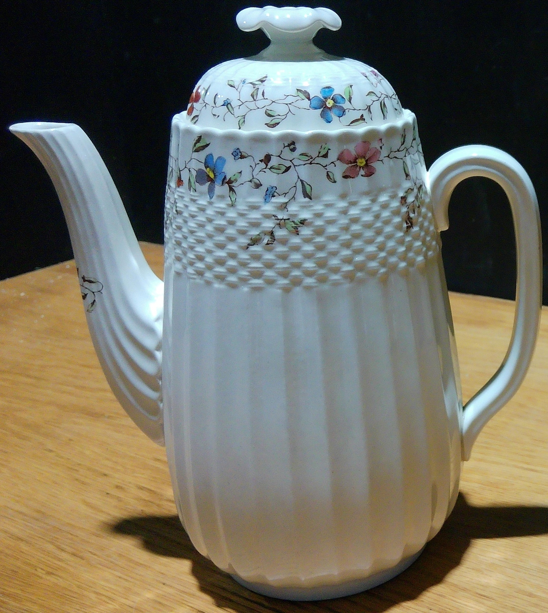 Copeland Spode England Wicker Dale Pattern 4 Cup Coffeepot With Lid - Etsy