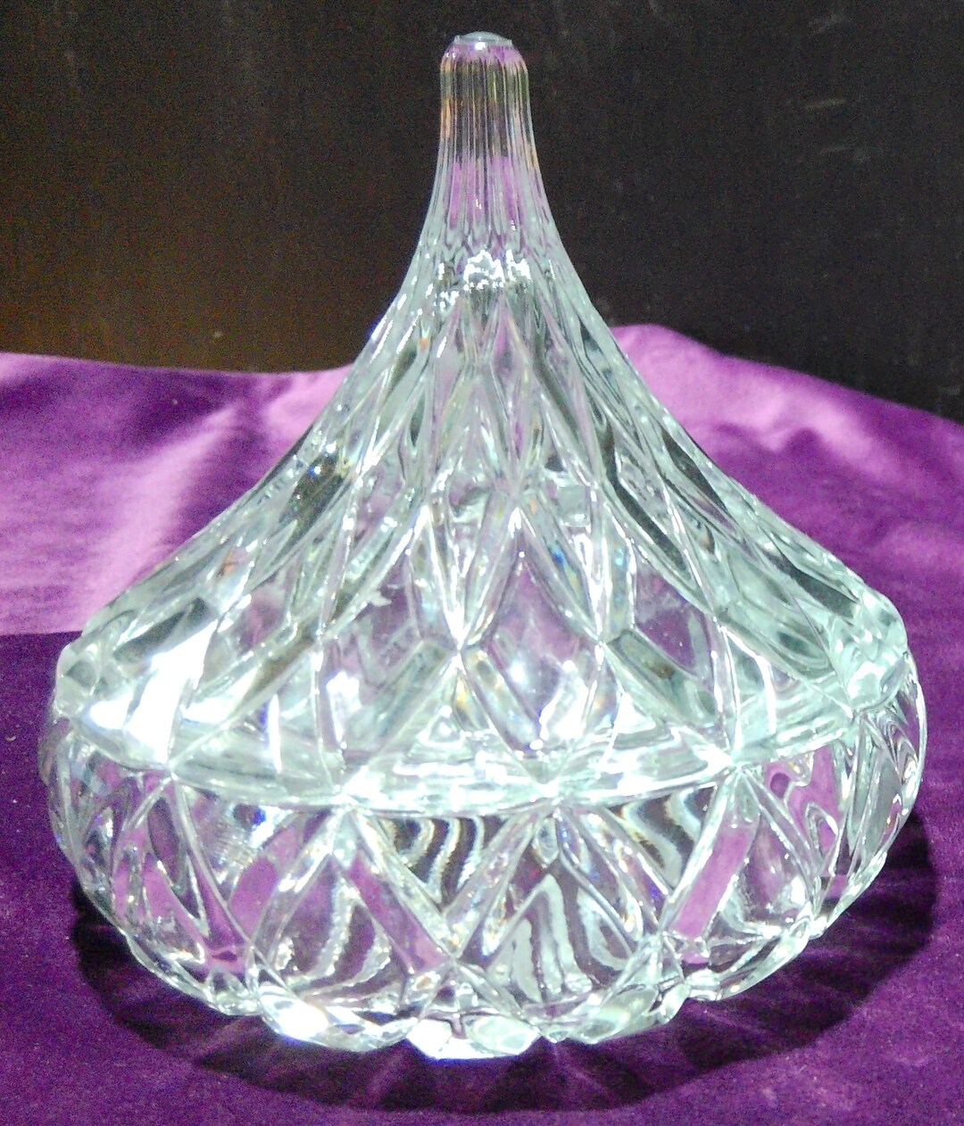 Crystal Hershey's Kiss Style Covered Candy Dish - Etsy
