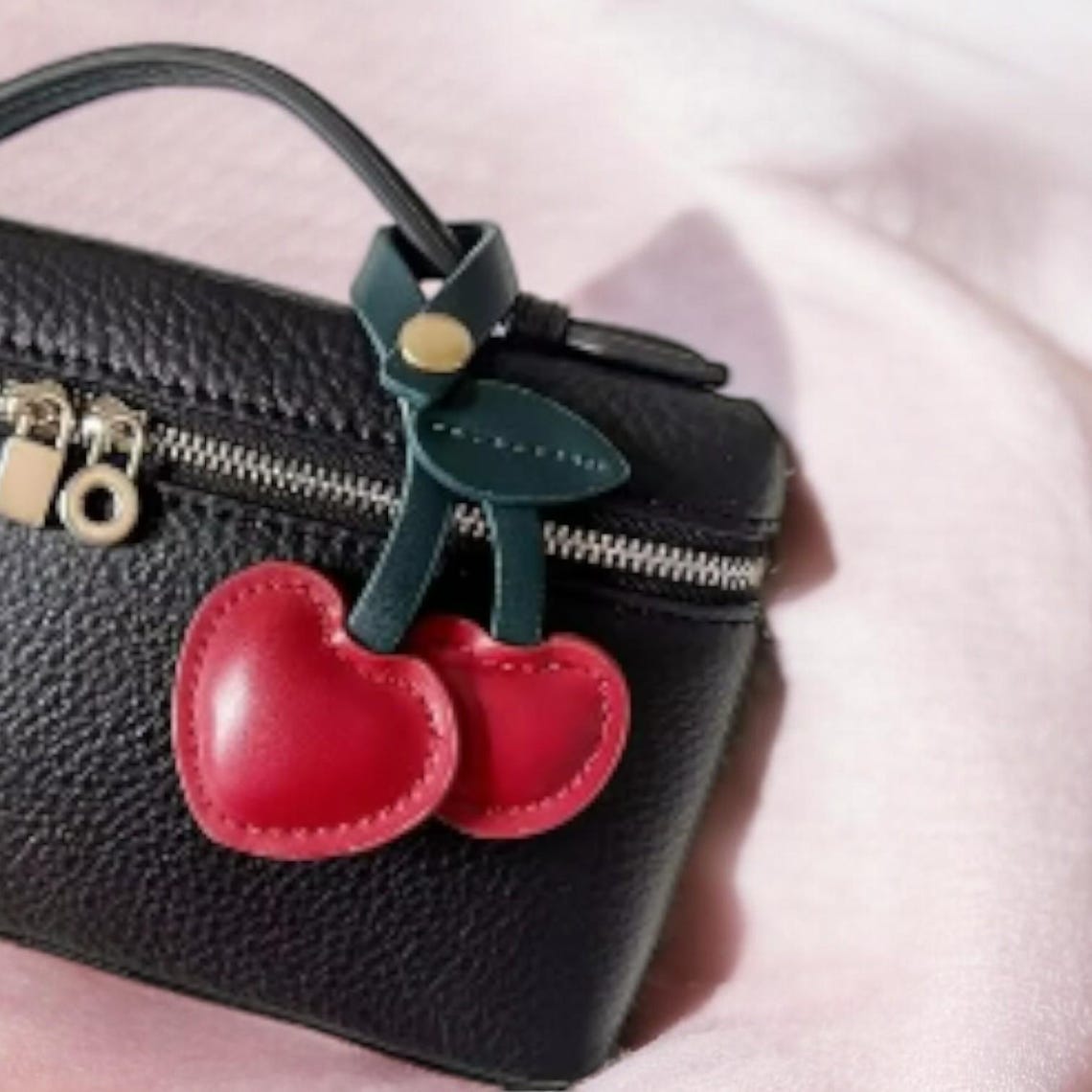 Cherry Keychain Pink & Red Cherry Bag Car Accessory Cute Cherry Charm ...