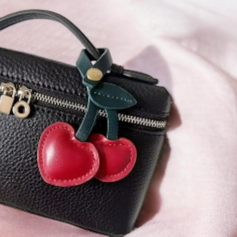 Cherry Keychain Pink & Red Cherry Bag Car Accessory Cute Cherry Charm ...