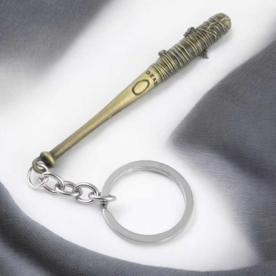 Vintage Death Letter Keychain | Negan’s Lucille Bat Keychain | Baseball ...