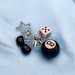 Y2K Number 8 Ball, Cherry, Dice & Star Keychain - Retro Phone Accessory ...