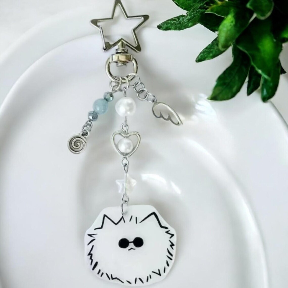 Gojo & Geto Beaded Keychain Anime Jujutsu Kaisen JJK Accessory ...