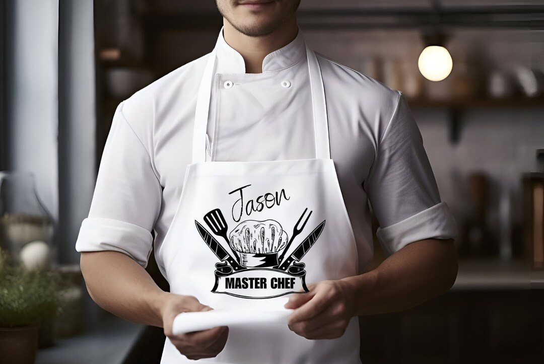 Custom Apron for Men, Men's Personalized Apron, Cooking Apron, Chef ...