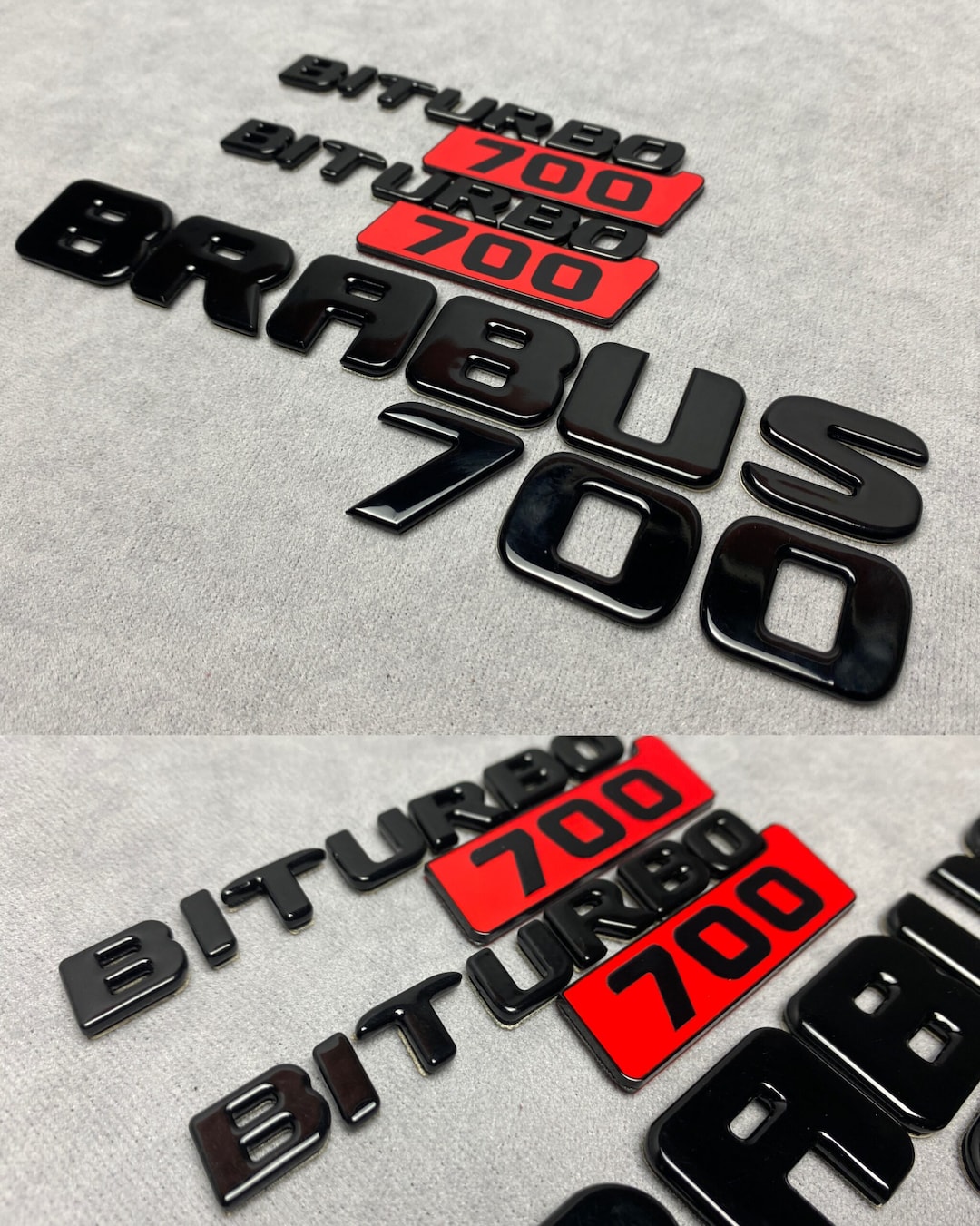 Brabus Biturbo 700 Emblem Logo Set Metal Made for Mercedes Benz G Class ...