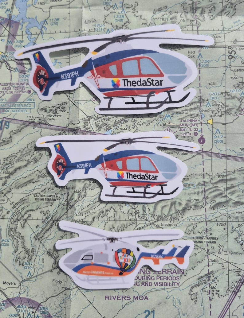 Custom Helicopter Sticker - Etsy