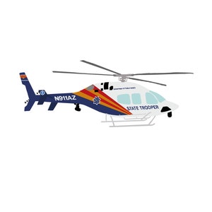 Custom Helicopter Sticker - Etsy
