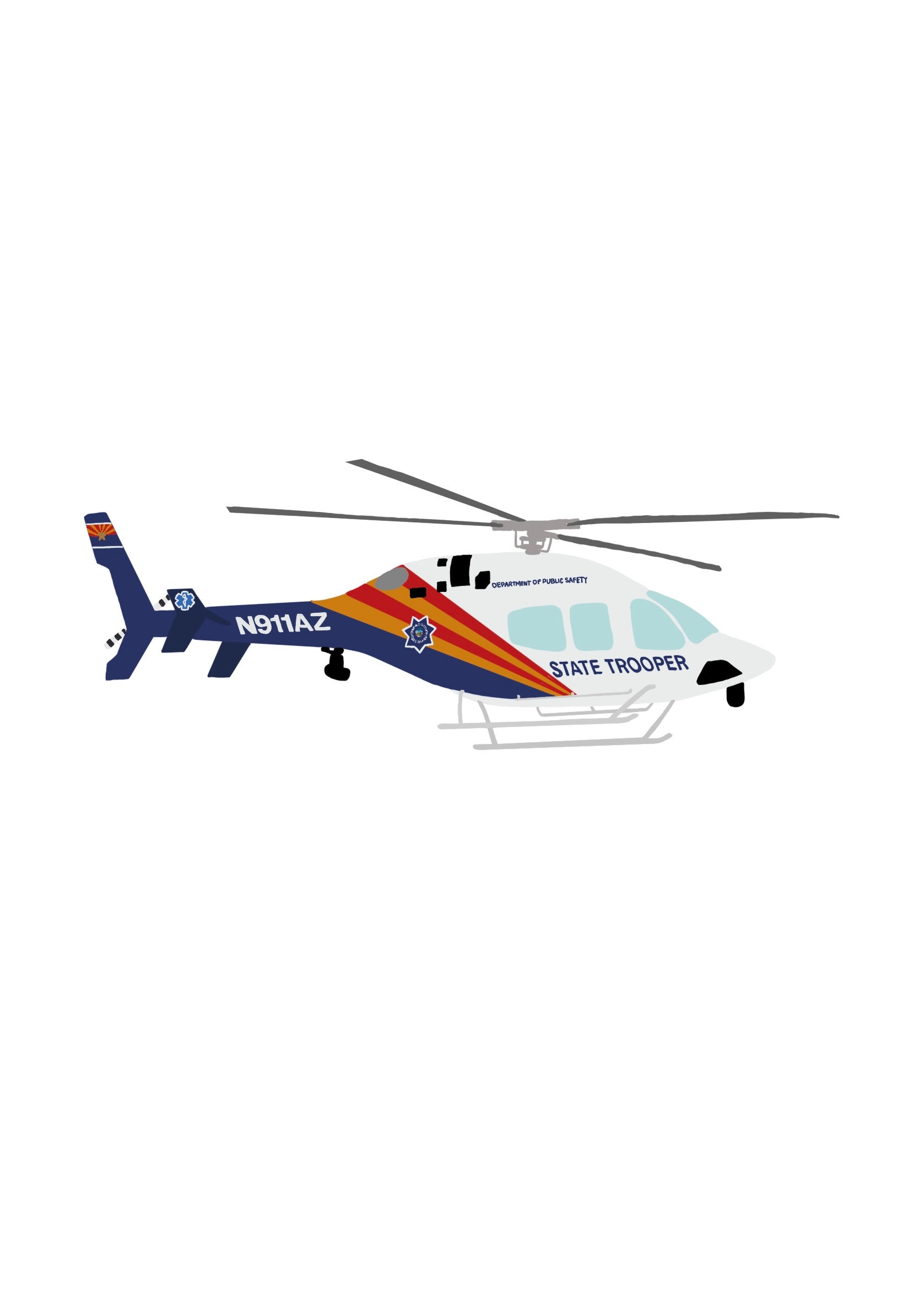 Custom Helicopter Sticker - Etsy