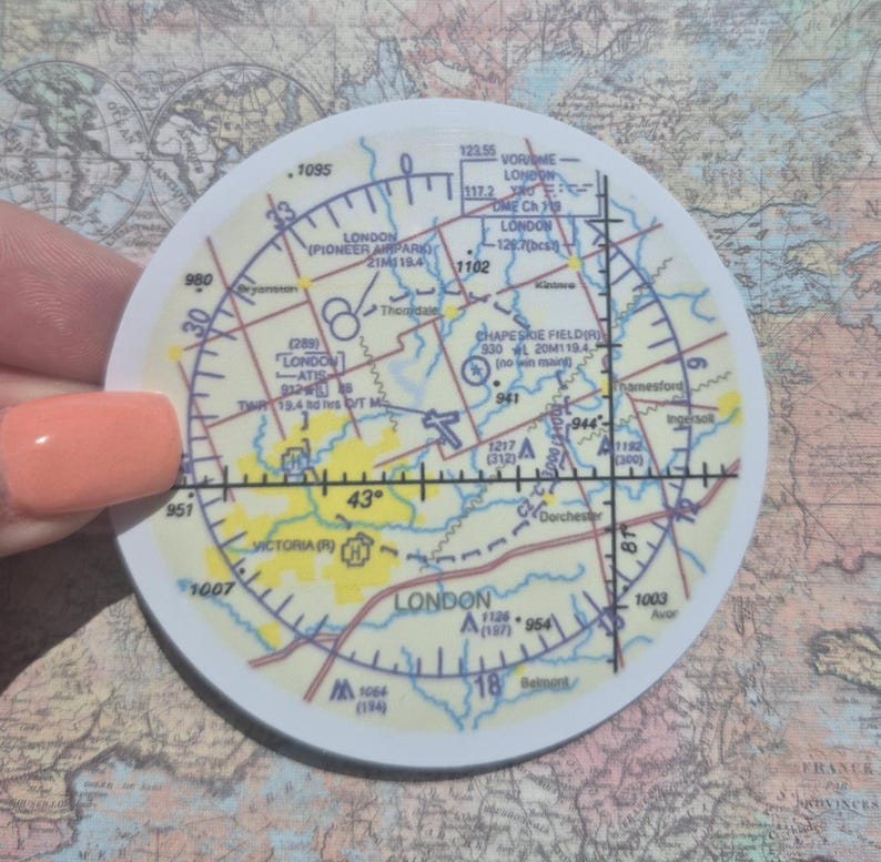 Custom VNC Chart Sticker - Etsy
