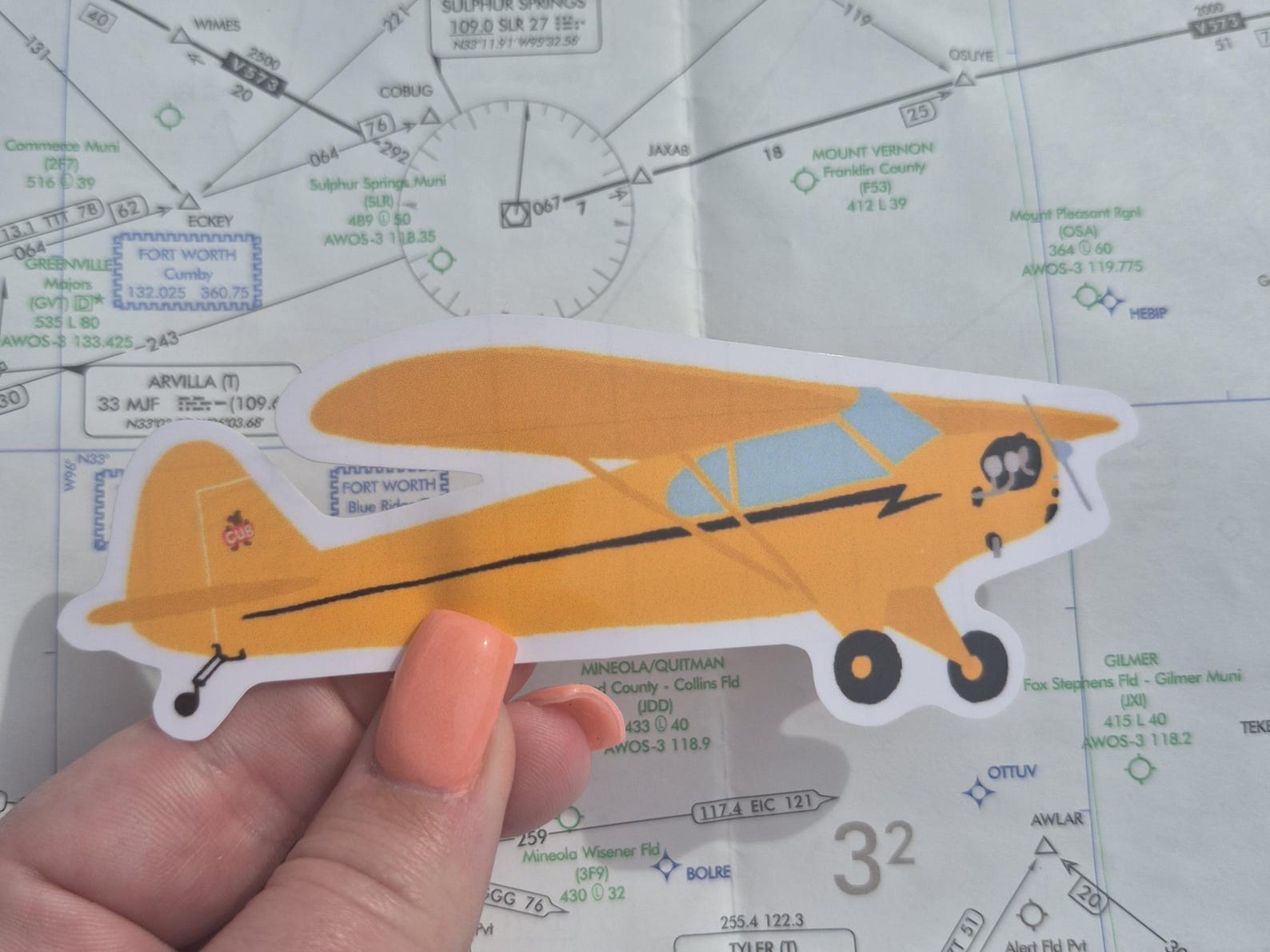 Cub Airplane Sticker - Etsy