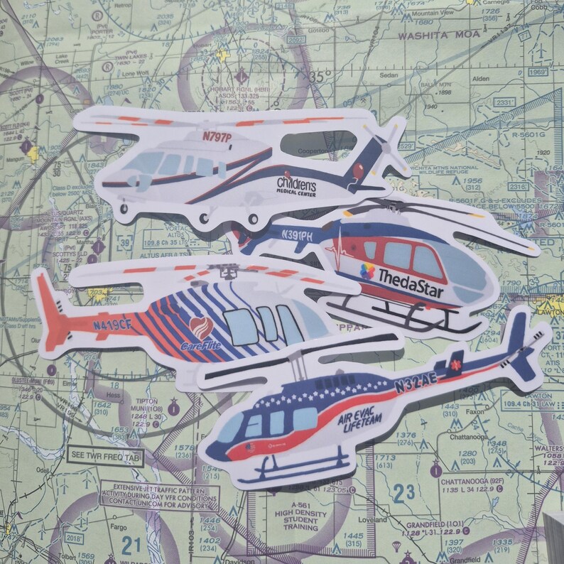 Custom Helicopter Sticker - Etsy