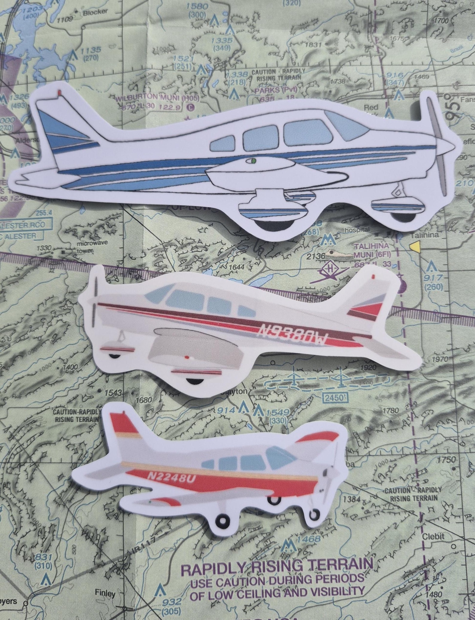 Custom Airplane Sticker - Etsy
