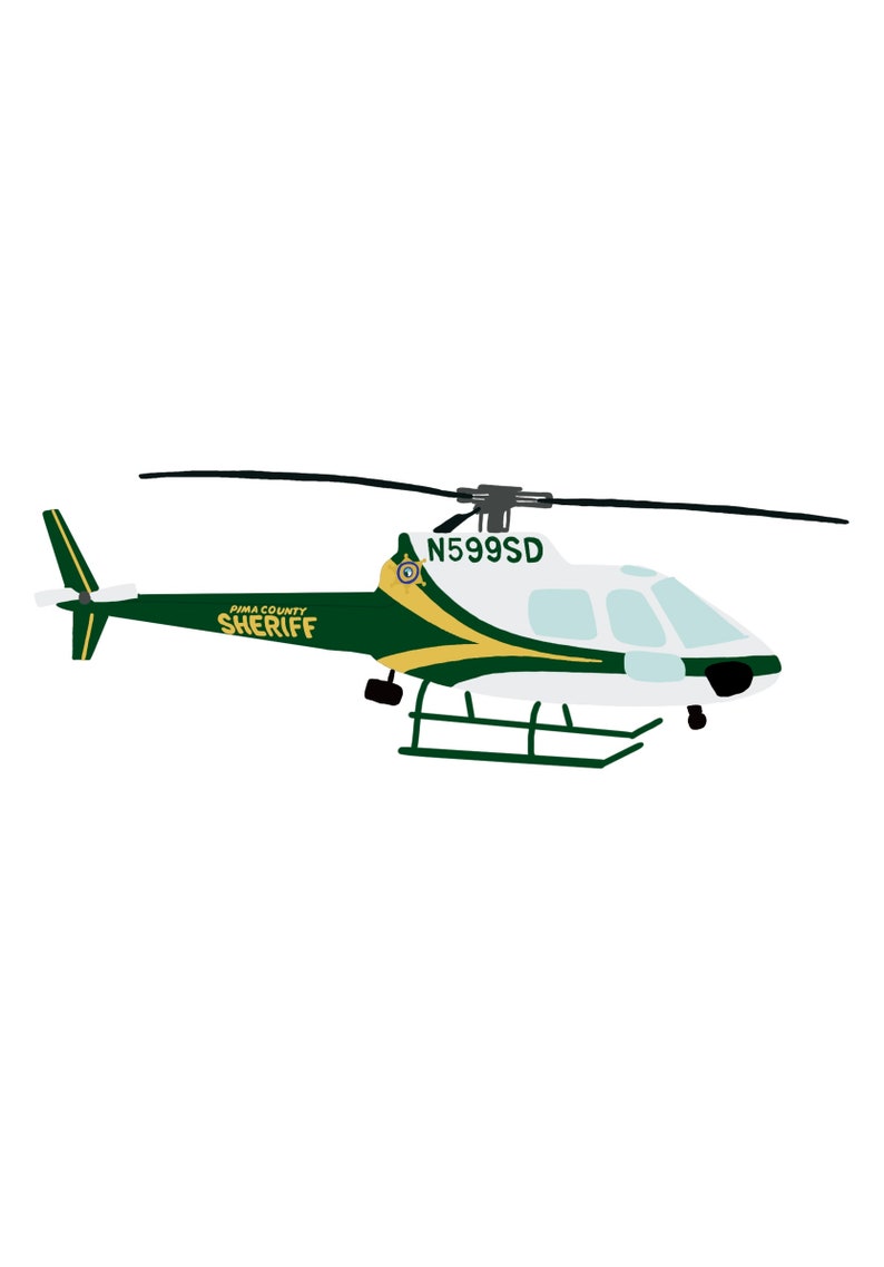 Custom Helicopter Sticker - Etsy
