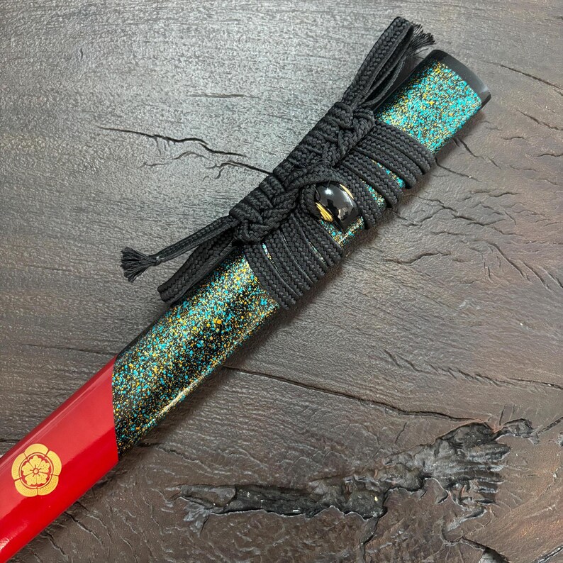 Handcrafted Japanese Style Sword - Damascus Steel Blade, Full Tang ...