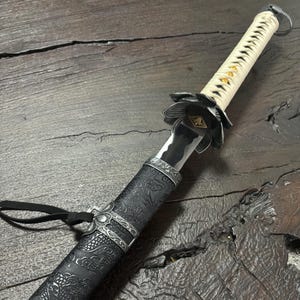 Hand Forged Japanese Katana Style Blade, Inspired by Sekiro, Blackened ...