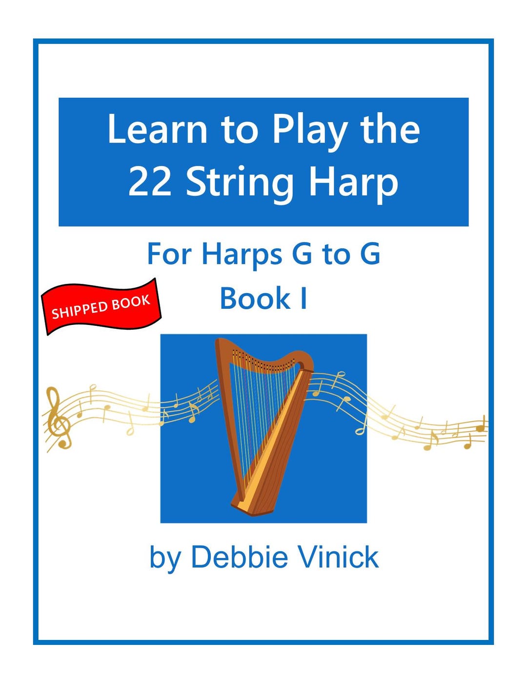 22 String Harp Beginner Lesson Book G to G - Etsy