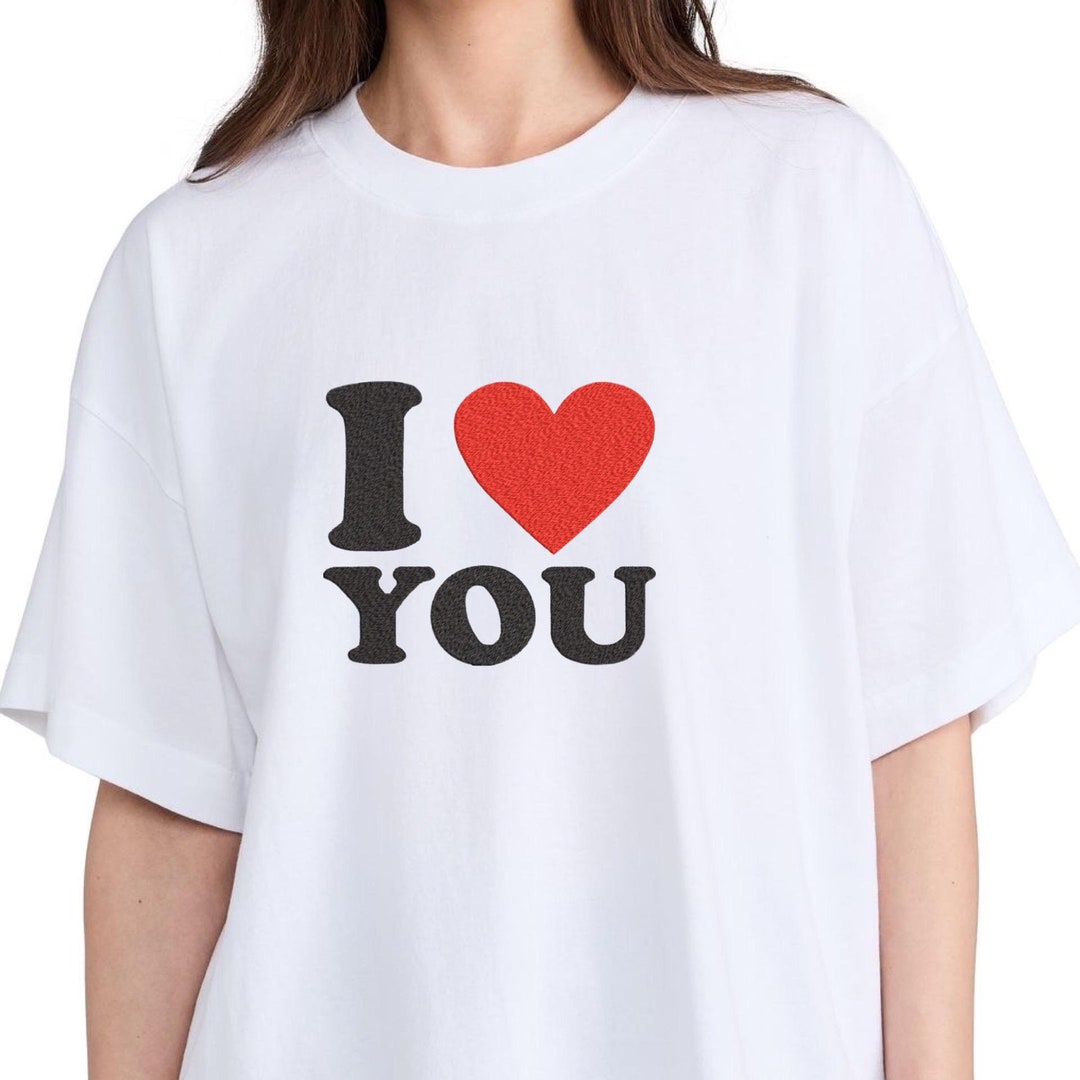 Embroidery Design I Love You, I Love You, Valentine's Day, Love Heart ...