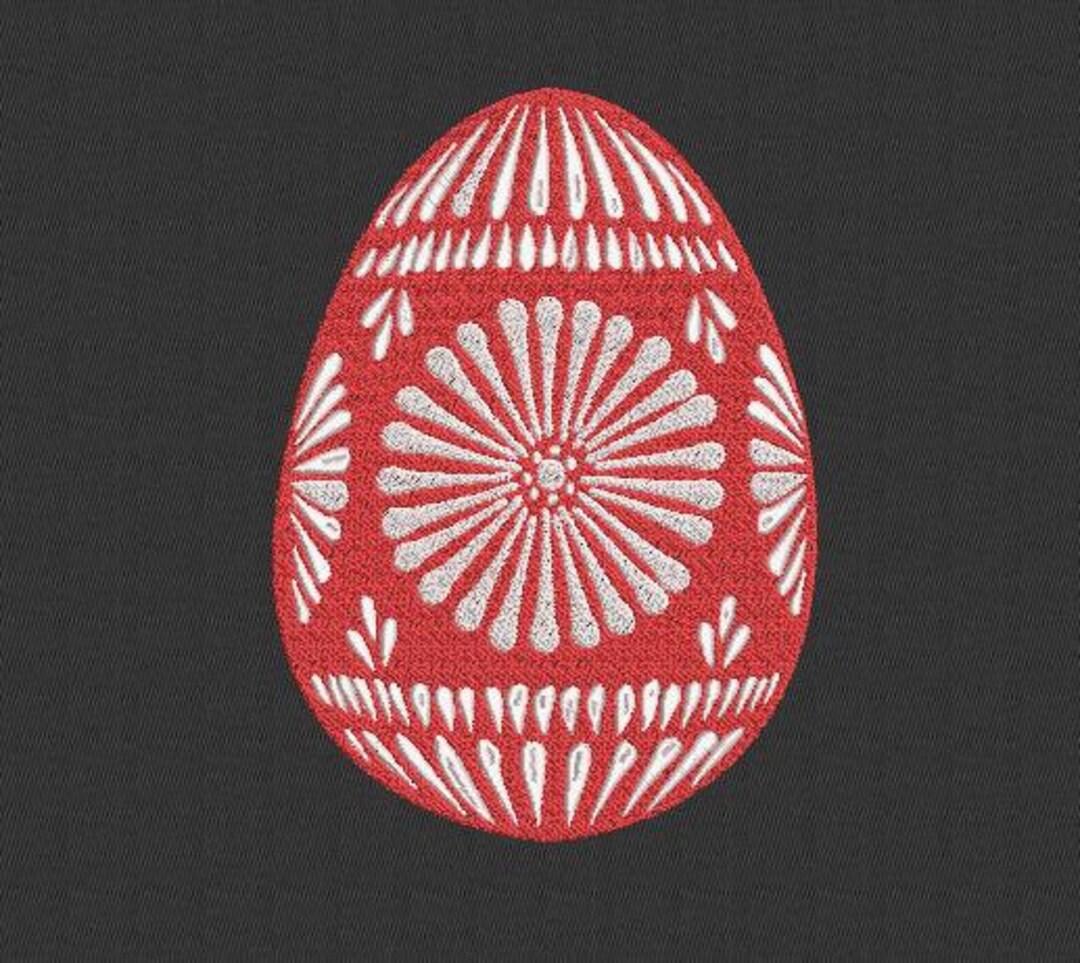 Embroidery Design, Easter Egg Machine Embroidery Design, Beautiful Egg ...