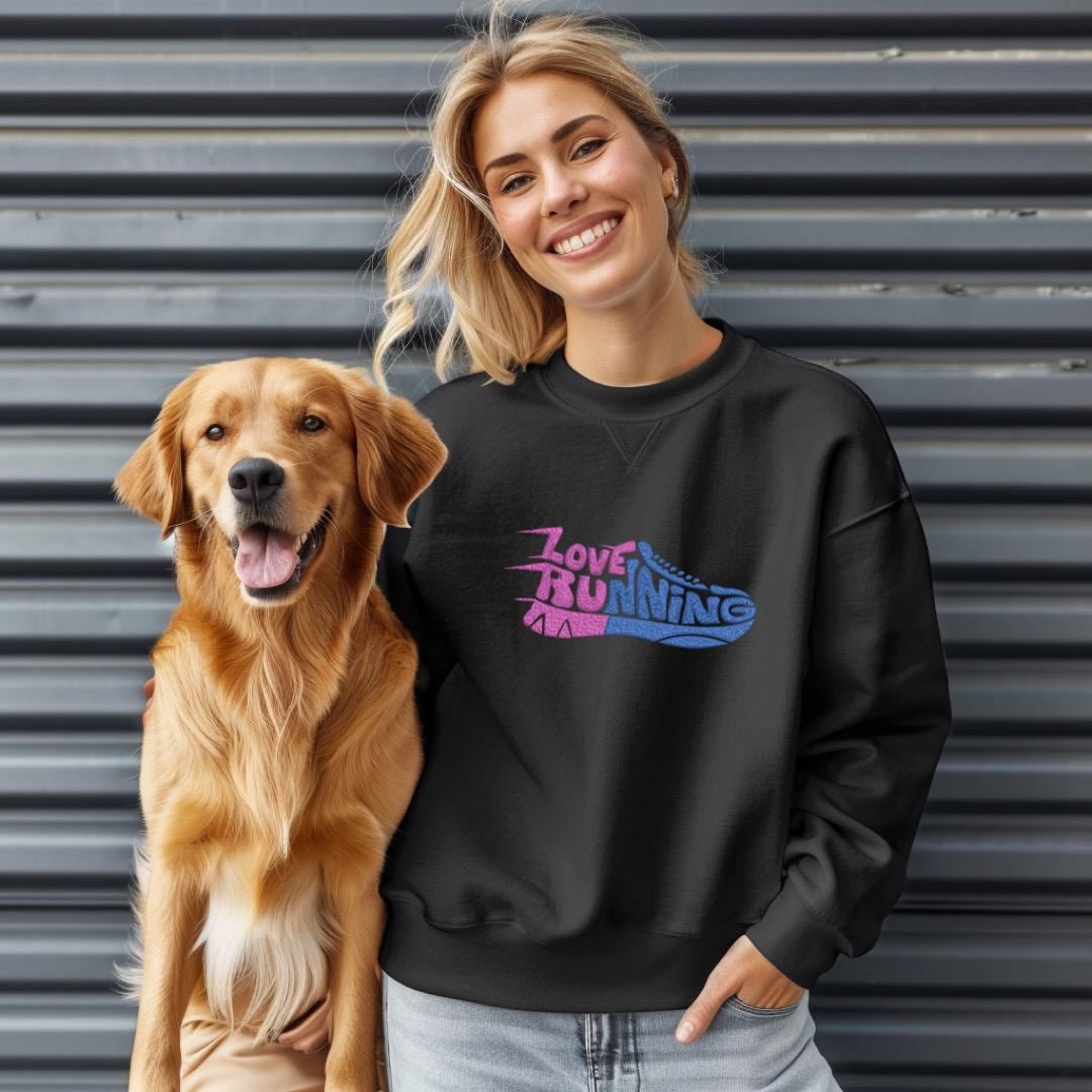 Embroidery Design, Machine Embroidery Design for Running Lovers, Love ...