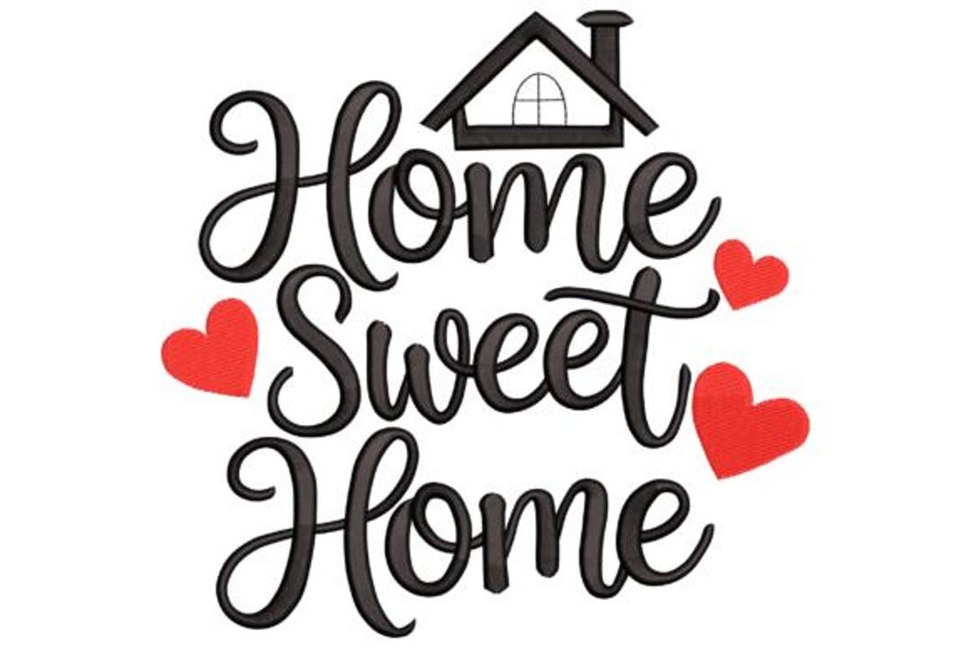 Sweet Home, Sweet Home Embroidery, Housewarming Gift, New Home Gift ...