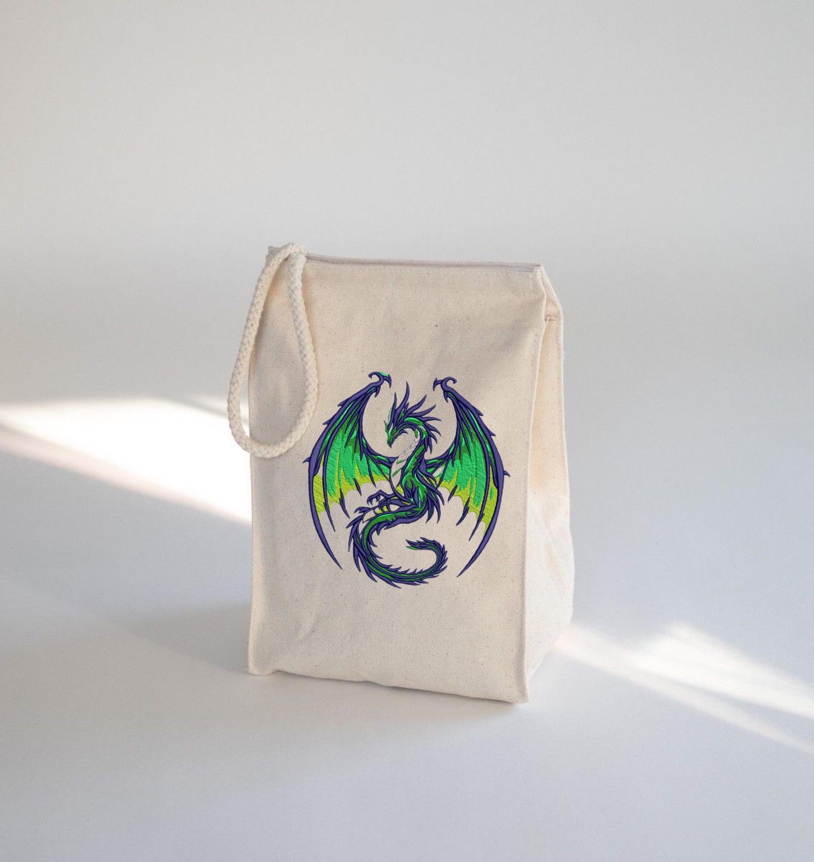 Flying Dragon, Embroidery Design, Gift for Dragon Lovers, Blue and ...