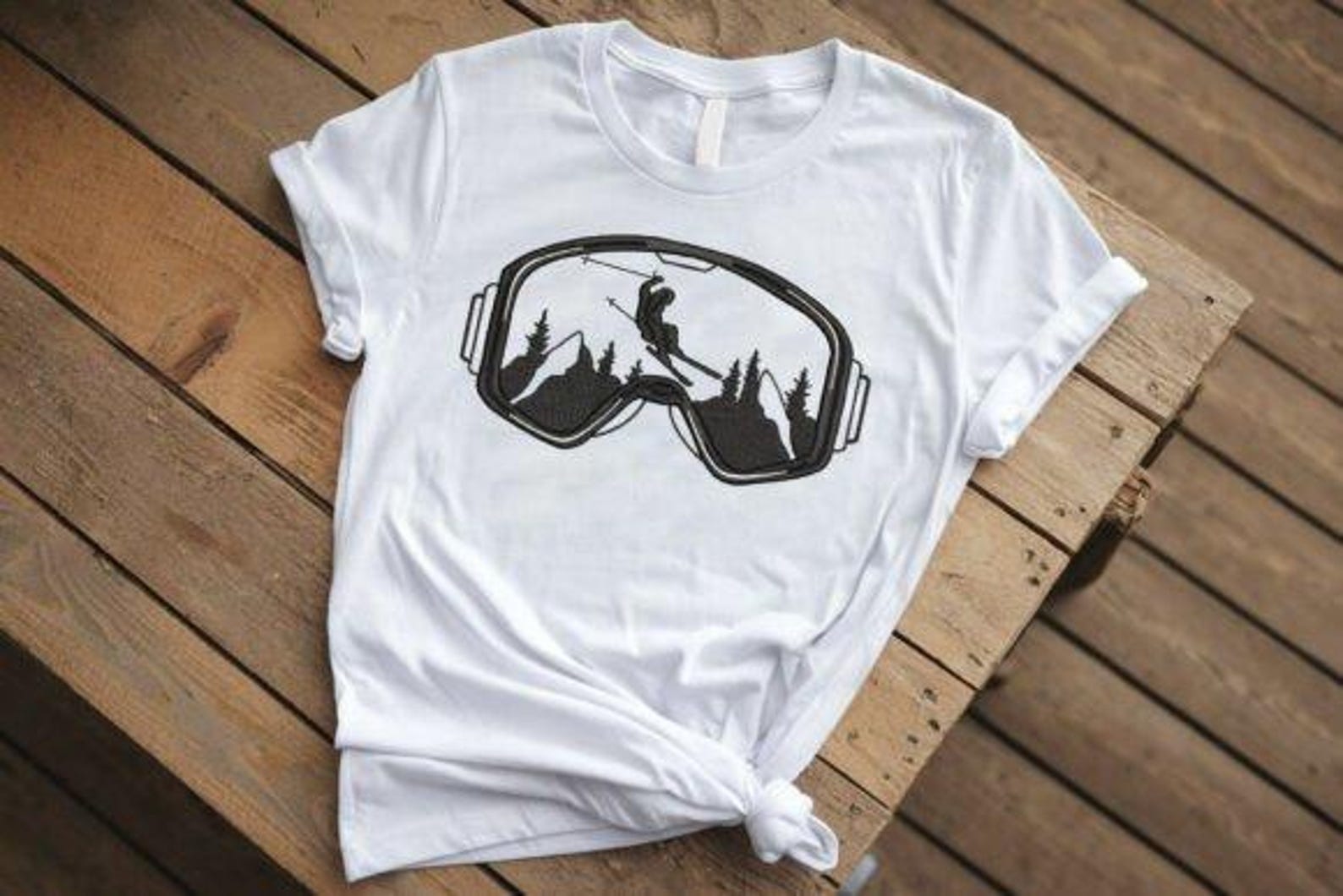 Mountain Embroidery, Ski Mask, Machine Embroidery, Outdoor, Nature ...