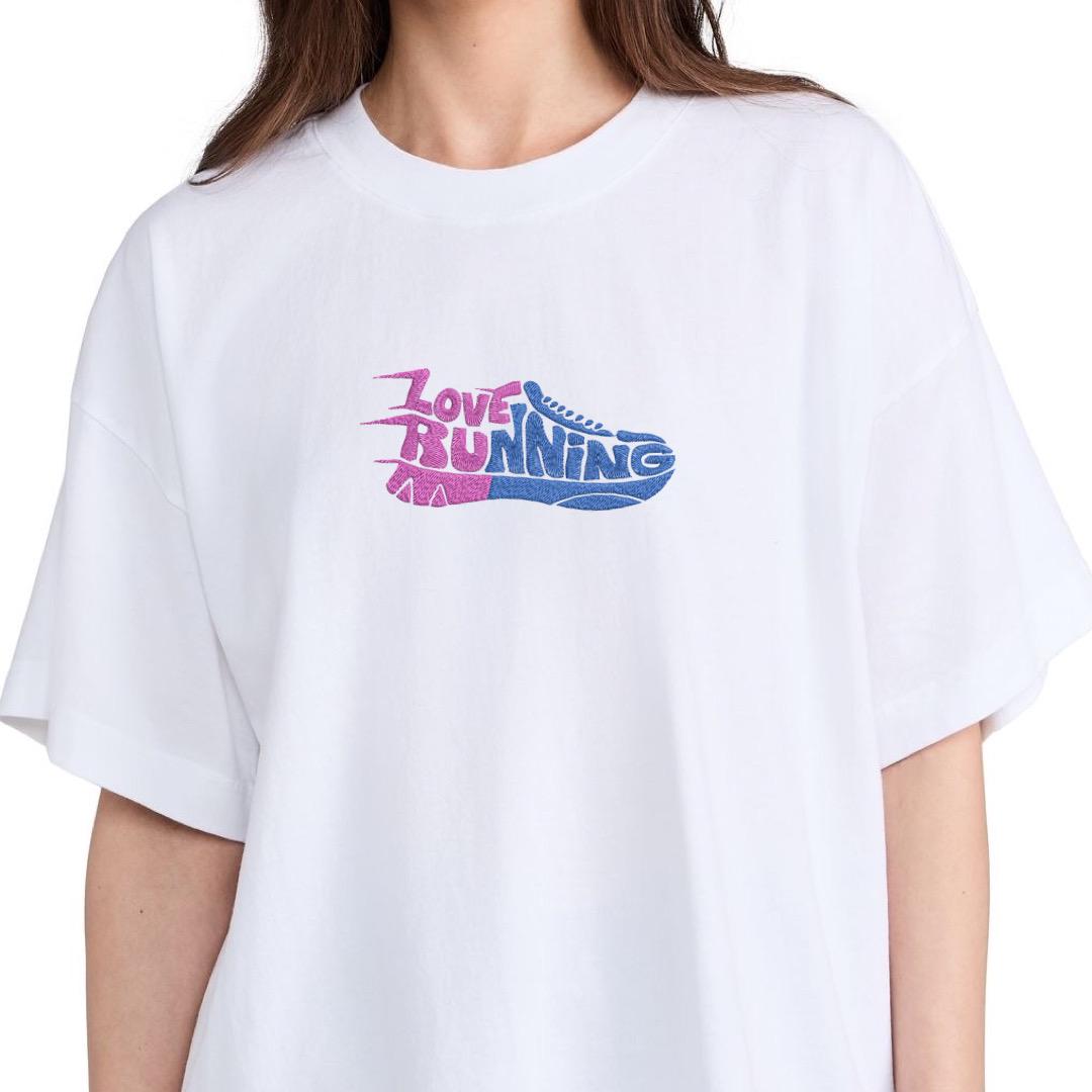 Embroidery Design, Machine Embroidery Design for Running Lovers, Love ...