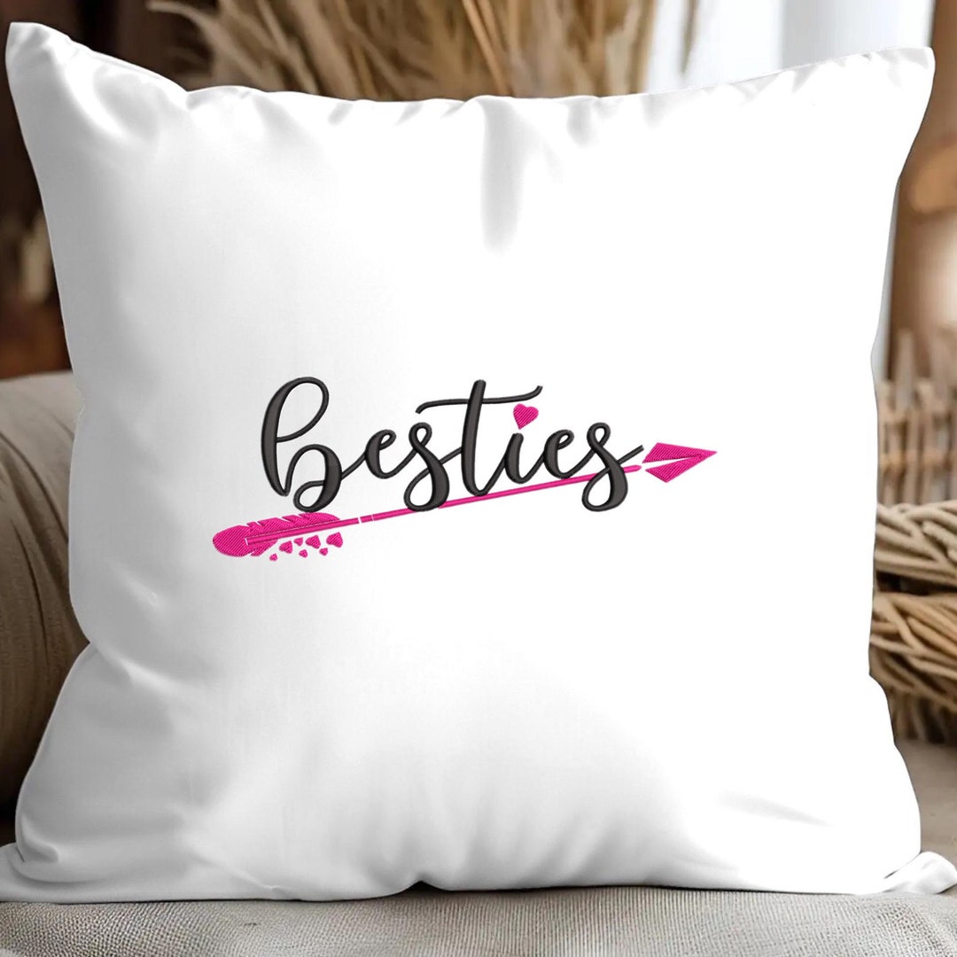 Embroidery Design Besties, Besties, BFF Embroidery Design, Friendship ...