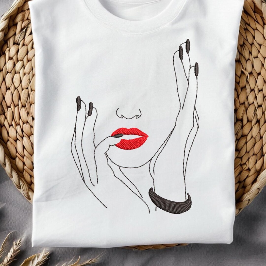 Embroidery Design, Woman Machine Embroidery Design, Elegant Woman ...