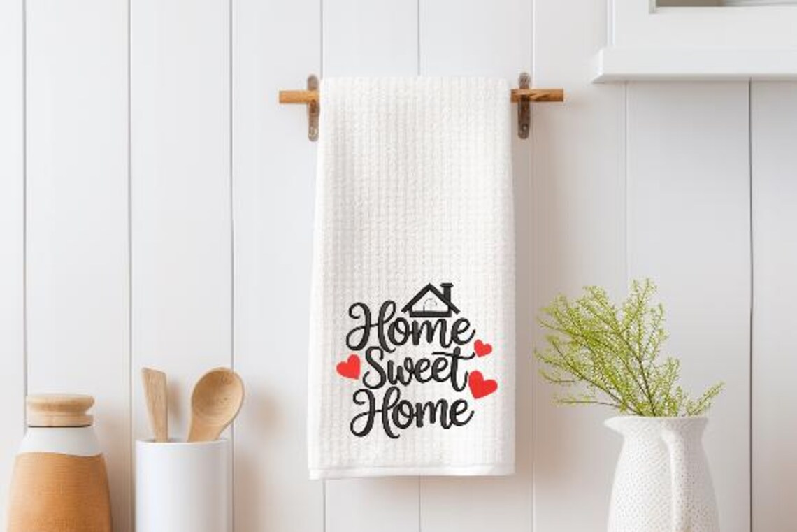 Sweet Home, Sweet Home Embroidery, Housewarming Gift, New Home Gift ...