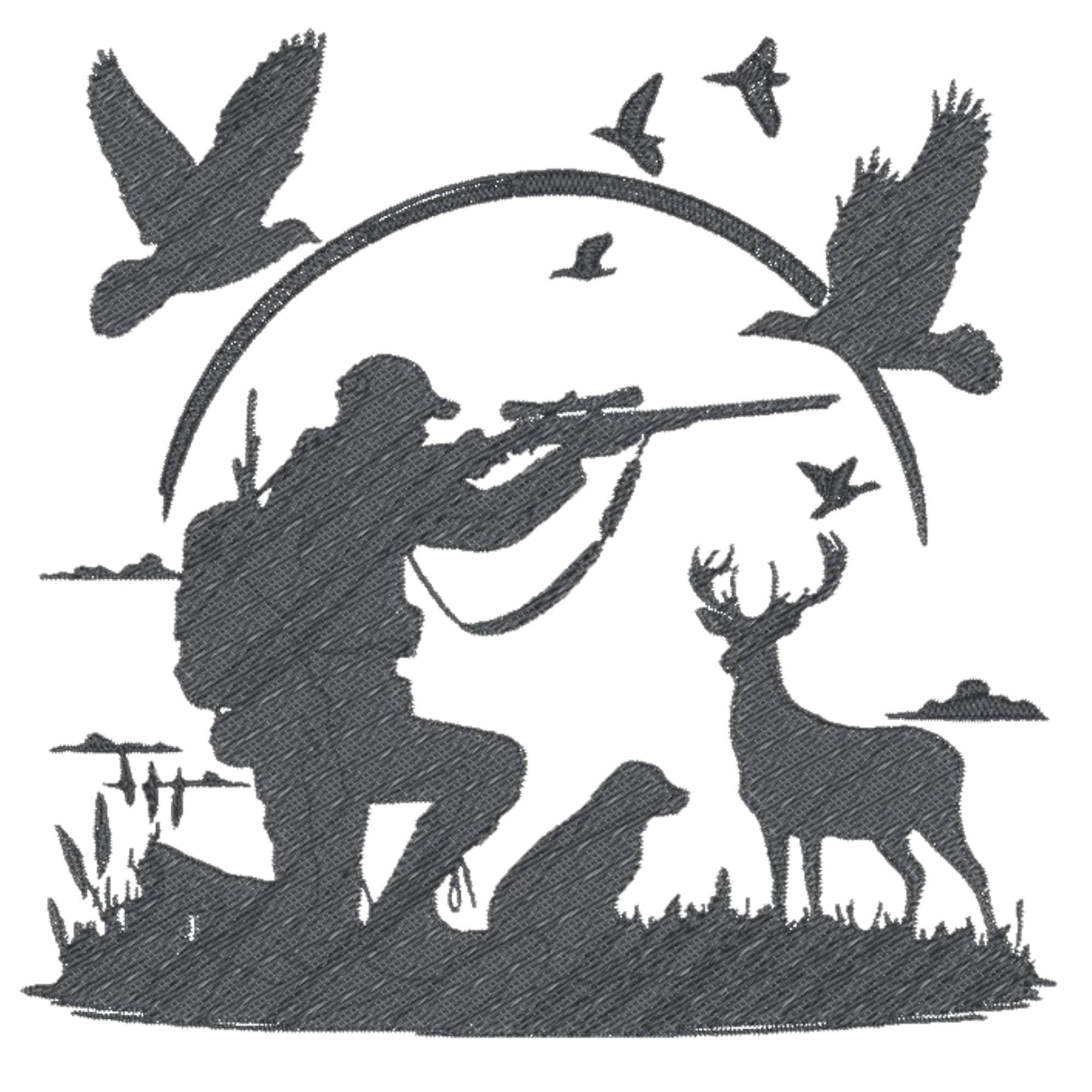 Hunting Embroidery Design, Shooting Machine File, Instant Download - Etsy