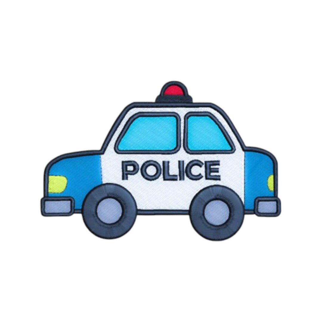 Police Car Embroidery Design, Police Car Machine Embroidery File ...