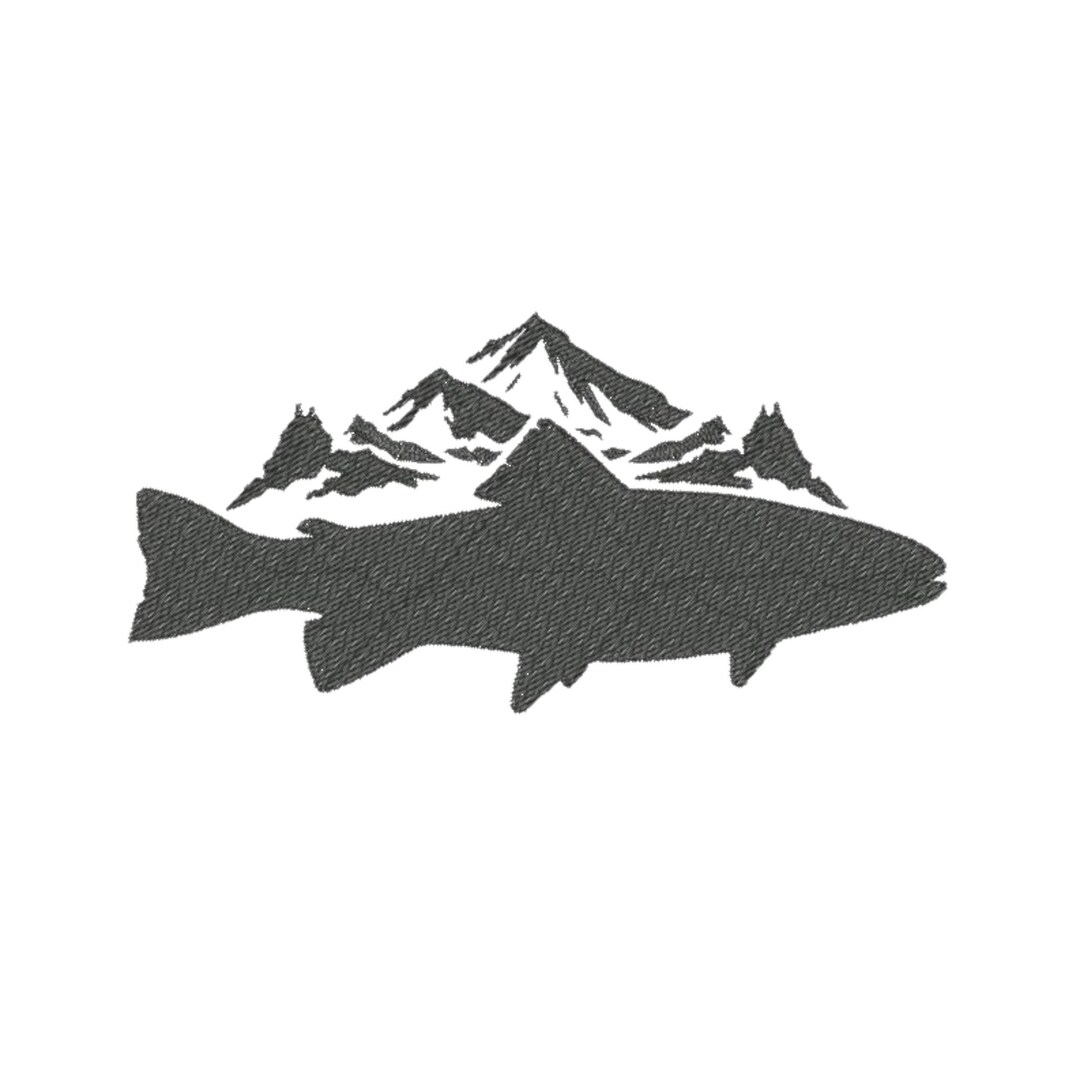Animal Embroidery Design, Salmon Fish Macihne File, Instant Download - Etsy