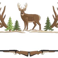 Deer Hunting Machine Embroidery Designs Buck Deer Head Embroidery ...