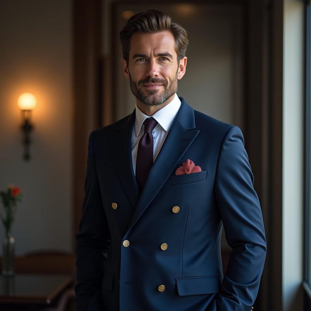 Custom Classic Bespoke Men's Suit | Tailored Three-piece Set With Peak ...