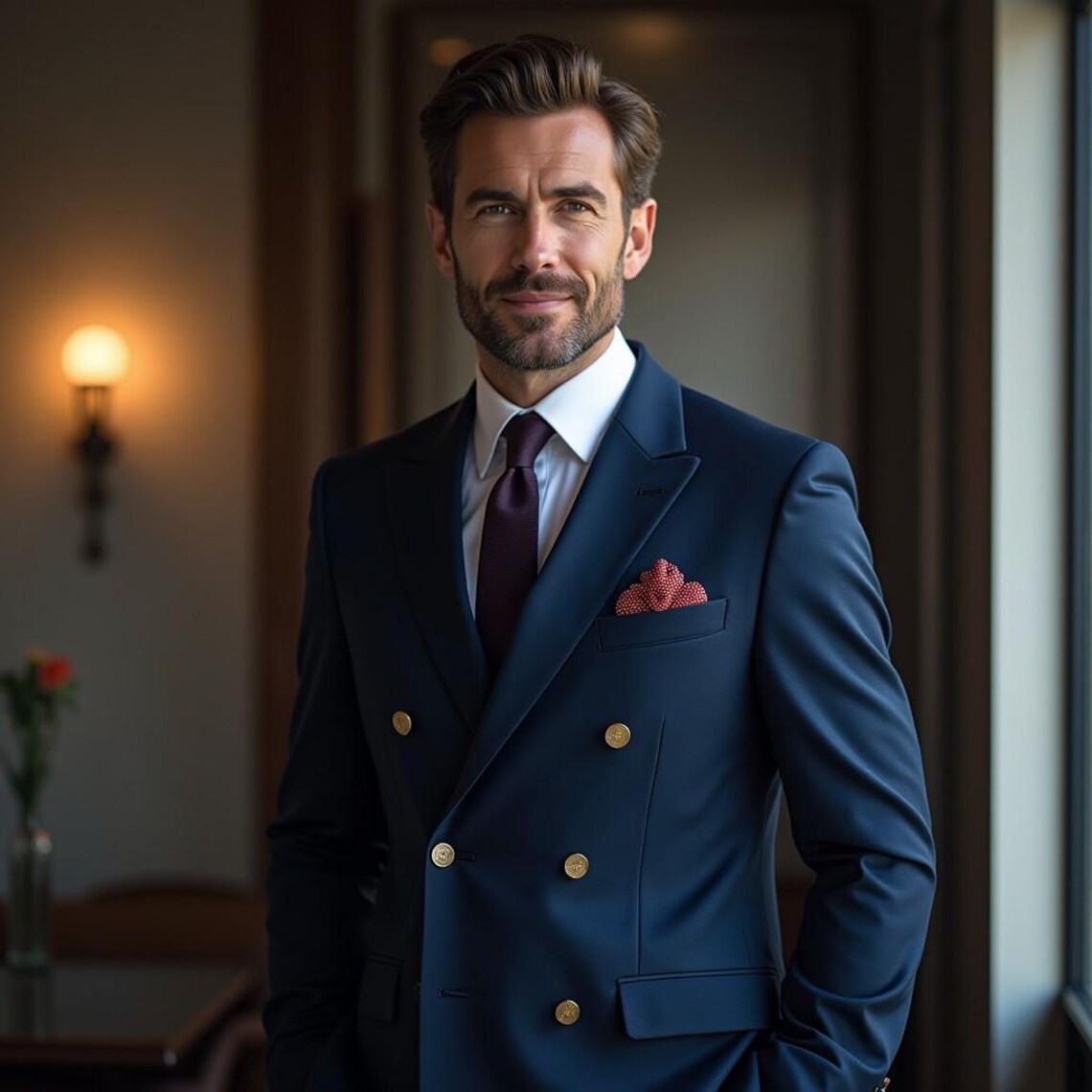 Custom Classic Bespoke Men's Suit | Tailored Three-piece Set With Peak ...