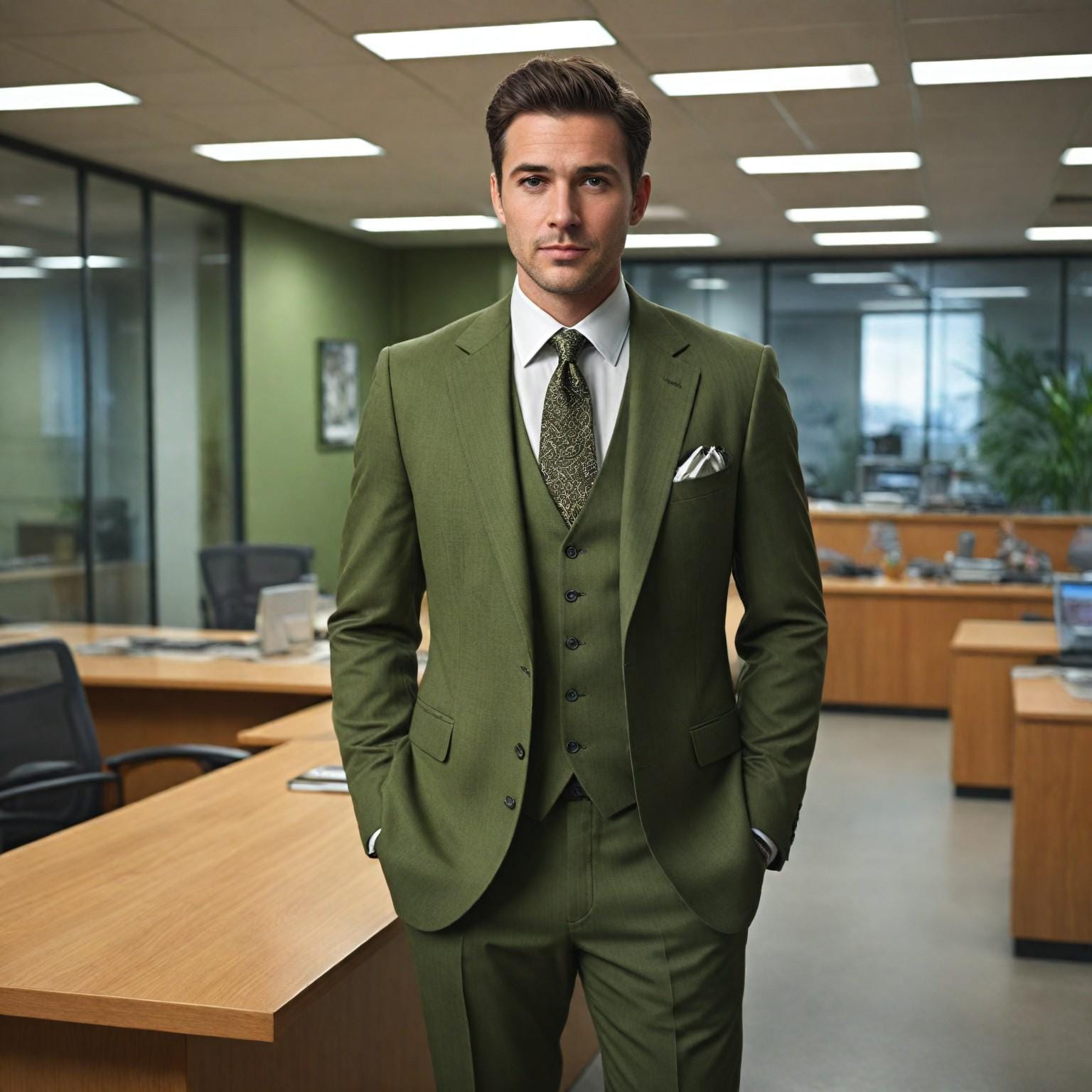 Custom Fit Forest Green Bespoke Men's Suit | Perfectly Tailored for ...