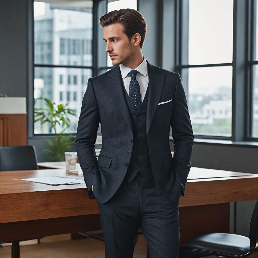 Custom Mens Tailored Suit Bespoke Formal, Made-to-measure With ...