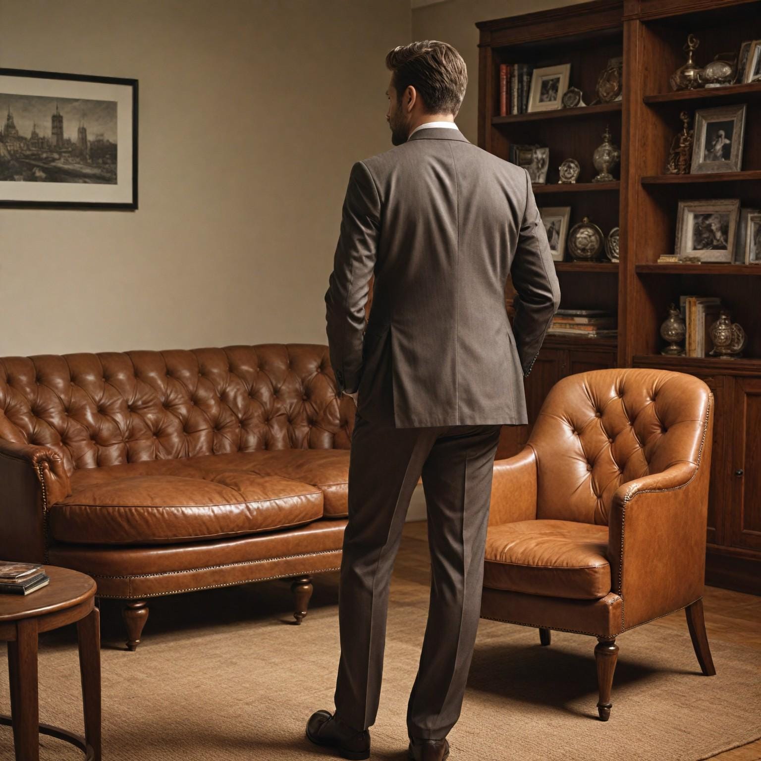 Men's Chocolate Brown Three-piece Suit | Sophisticated Tailored ...