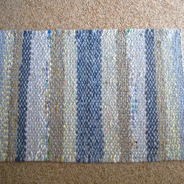 Upcycled Rag Rug - Etsy