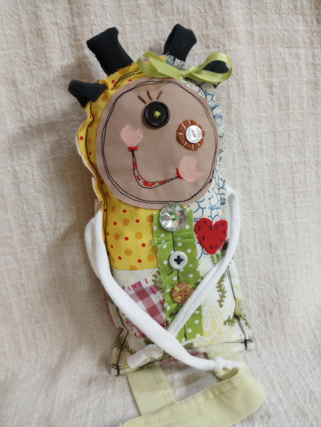 Happy Scrappy Girl Doll ~ *zoey* ~ Quirky Soft Art Doll ~ Rag Doll ...
