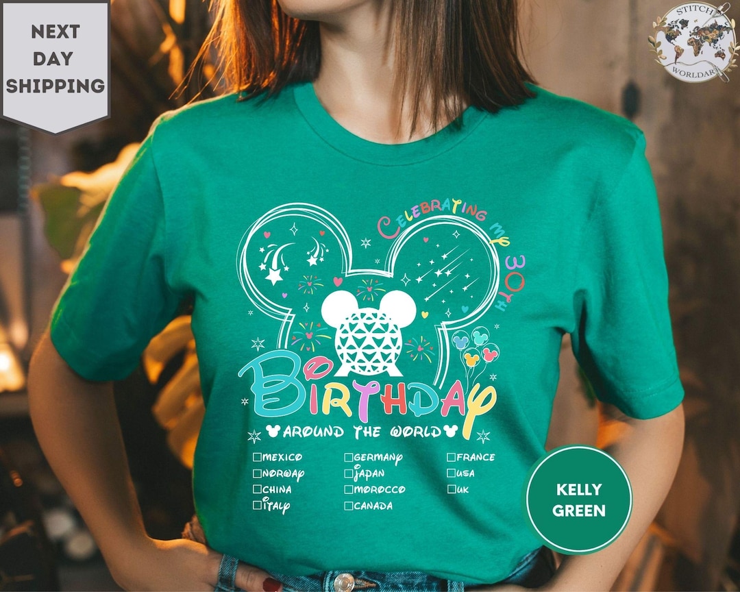 Custom Disney Epcot Birthday Shirt, Celebrating My Birthday Shirt ...