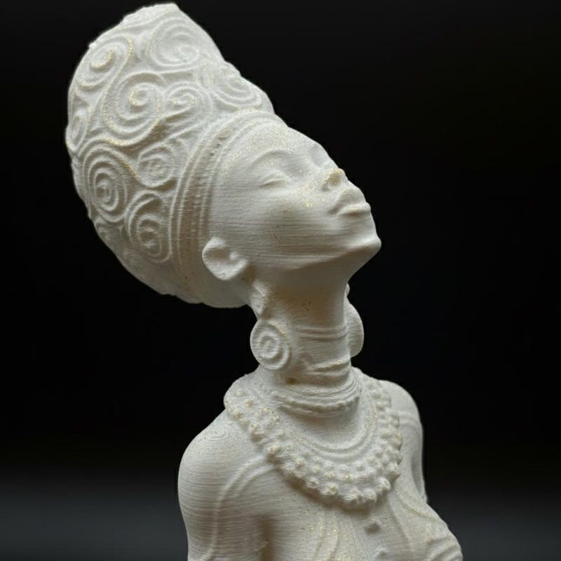 African Stone Carved Bust - Etsy