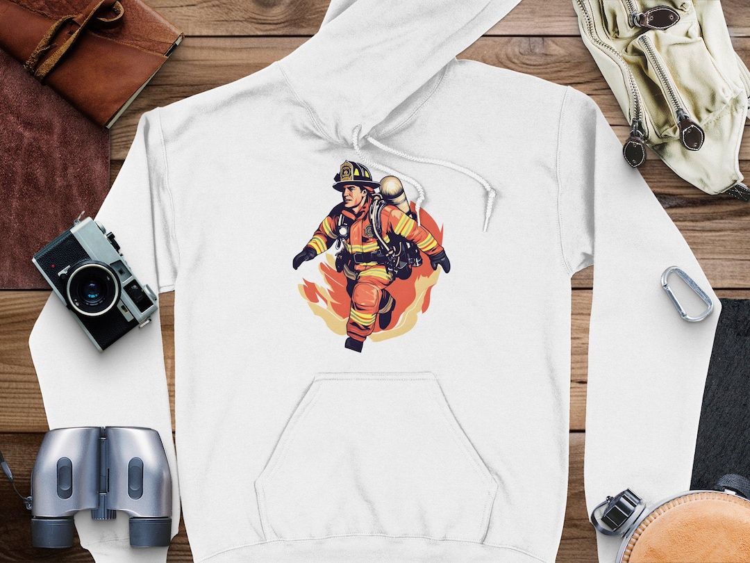 Firefighter Hoodie, Firefighter Apparel, Firefighter Gift, Firefighter ...