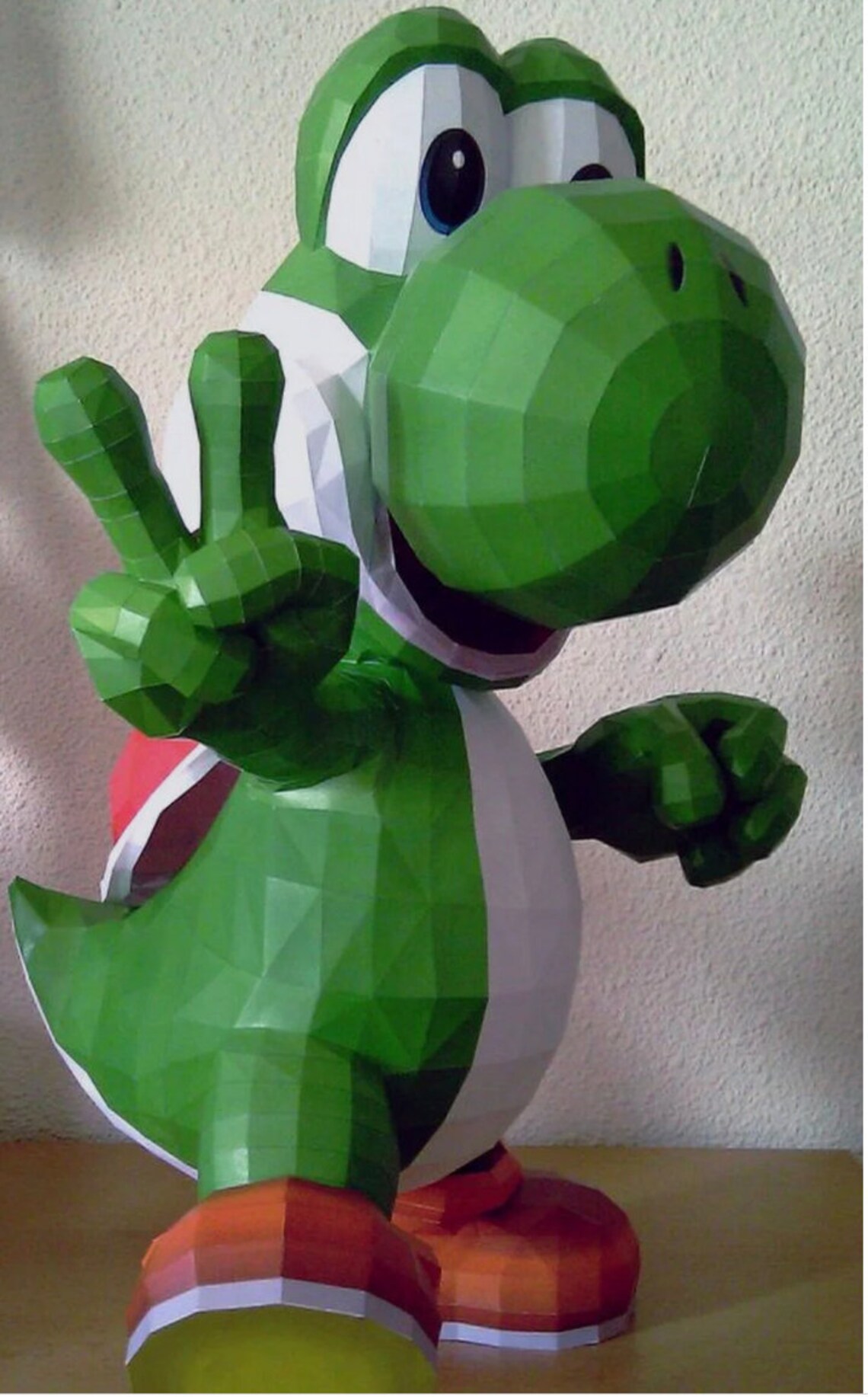 Super Mario Yoshi Papercraft 3D, Pepakura PDF, Polygonal Paper ...